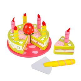 XDeer Spiellebensmittel Holzspielzeug Eierset /Topfset/Geburtstagstorte Kinderküche Set