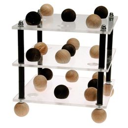 matches21 HOME & HOBBY matches21 HOME & HOBBY Holzbaukasten Tic-Tac-Toe Spiel 3D Bausatz 12 Jahren