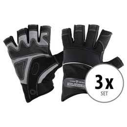 Stagecaptain Arbeitshandschuh-Set Rigger Handschuhe kurze Finger