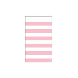 Creative Converting Tragetasche Papiertüten Geschenktüte rosa gestreift 15 Stück