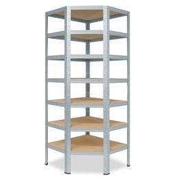 shelfplaza Eckregal HOME, 230x60x30cm verzinkt