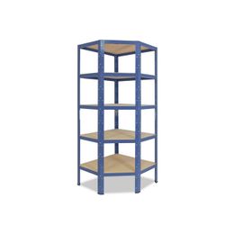 shelfplaza Eckregal HOME, 200x90x60cm blau