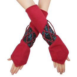 PUREWONDER Armstulpen Pulswärmer Handstulpen aus Fleece mit Schnürung hw4 (1 Paar)