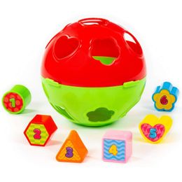 Polesie Steckspielzeug Sortierspiel Kugel mit Zahlen-Stecksteinen
