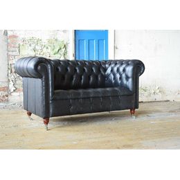 JVmoebel 2-Sitzer Chesterfield Design Luxus Polster Sofa Couch Sitz Garnitur Leder #R2