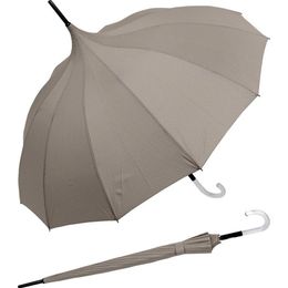 Doppler® Langregenschirm auffällig geformter Damenschirm mit Auf-Automatik