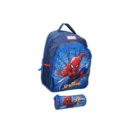 MARVEL Kinderrucksack MARVEL Spiderman Kinder Rucksack mit Federmäppchen