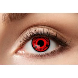 Eyecatcher Farblinsen Red Itachi Kontaktlinsen. Rote Motivlinsen.