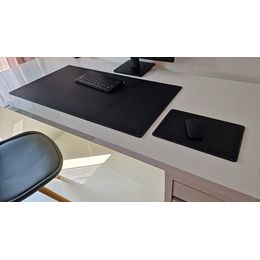Profi Mats Schreibtischunterlage Schreibtischunterlage Blankleder Vollleder 80x45cm mit Mauspad