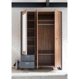 Stylefy Drehtürenschrank Belfast Stirling Eiche (Kleiderschrank