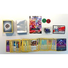 POKÉMON Sammelkarte 150+ Pokémon-Karten + 65 Sleeves für Anfänger Beginner Starter