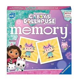 Ravensburger Spiel, Memory Mini Memory® Gabby´s Dollhouse 48 Bildkarten Ravensburger