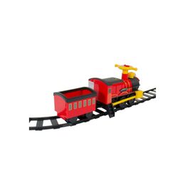 Rollplay Elektro-Kinderzug Rollplay Steam Train Kinderfahrzeug mit Batterie / Eisenbahn Set