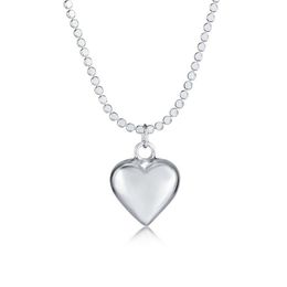 DANIEL CLIFFORD Herzkette 'Daisy' Damen Halskette Silber 925 mit Herzanhänger