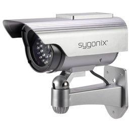 sygonix Kamera-Attrappe mit Solarmodul Überwachungskamera Attrappe (mit Solarmodul