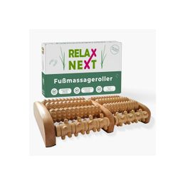 RELAX NEXT Fußmassagegerät XXL Fußmassageroller aus Holz