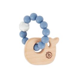 bieco Beißring bieco Beißring Baby mit Silikon Perlen Blau
