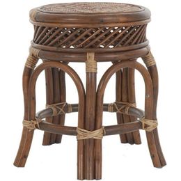 Krines Home Sitzhocker Stabiler Rattanhocker 5 Beine Sitzhocker / Rattan Hocker Blumenhocker