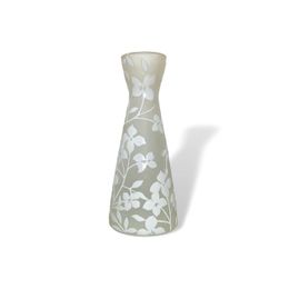 aubaho Tischvase Glasvase Glas Blumen Vase Antik-Stil 30cm Tischvase im Stil des Nancy Jugendstil