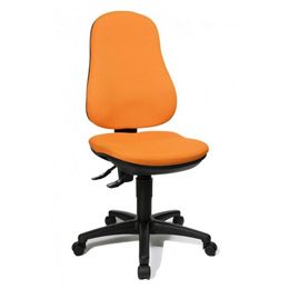 Topstar Drehstuhl Hochwertiger Drehstuhl orange Bürostuhl ergonomische Form