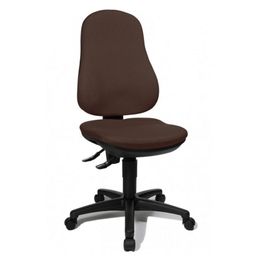 Topstar Drehstuhl Hochwertiger Drehstuhl dunkel braun Bürostuhl ergonomische Form
