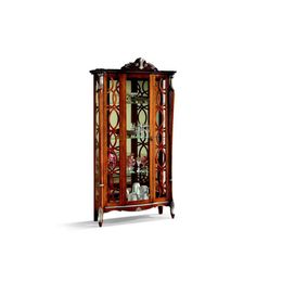 JVmoebel Vitrine Italienische Möbel Design Holz Klassische Barock Regal Glasschrank Virtrinen