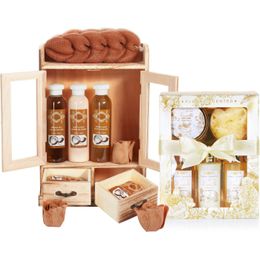 BRUBAKER Pflege-Geschenkset 2 in 1 Pflegeset Kokosnuss & Vanilla Rose Minze