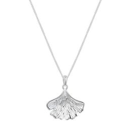 Hey Happiness Kette mit Anhänger Silber 925 Damen Ginkgo