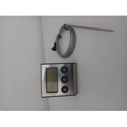 GSD HAUSHALTSGERÄTE Bratenthermometer Digital-Bratenthermometer mit Timerfunktion