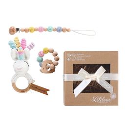 Lililove Geschenkset Neugeborenen-Geschenkset Rainbow Unicorn Geschenkset (Giftset Baby