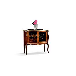 JVmoebel Vitrine Luxus Italienische Möbel Anrichte Vitrine Stil Barock Schrank Sideboard Lowboard