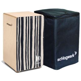 Schlagwerk Cajon Schlagwerk CP 560 Agile Pro Zebra Cajon + Rücksack