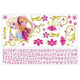 Roommates Wandsticker DISNEY Frozen Anna & Elsa personalisierbar