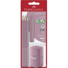 Faber-Castell Bleistift Faber-Castell GRIP 2001 Bleistift-Set B rose shadow 1 Set