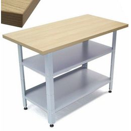 Apex Werkbank Werkbank Werkstatttisch 06058 Werktisch 120cm Packtisch Holzarbeitsplatte Tisch