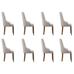 JVmoebel Stuhl 8x Designer Polster Stuhl Set Garnitur Stühle Lehn Lounge Club Neu