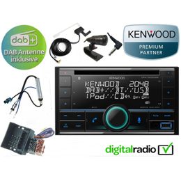 DSX Kenwood CD Bluetooth DAB+ USB Antenne inkl passend für VW FOX Autoradio (Digitalradio (DAB)