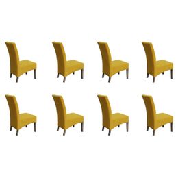 JVmoebel Stuhl 8x Stühle Stuhl Polster Design Lounge Club Sitz Lehn Sessel Skosne Neu