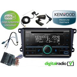 DSX Kenwood CD Bluetooth DAB+ USB Radio Antenne inkl für VW Golf 5 6 Plus Autoradio (Digitalradio (DAB)