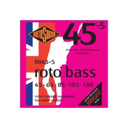 ROTOSOUND Saiten, (Bass Saiten RB455 5er 45-130 Roto Bass