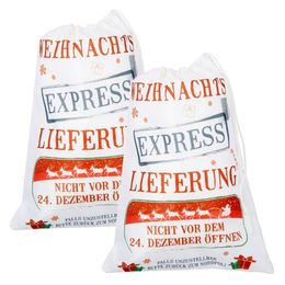 Macosa Home Geschenkpapier weiß 30cm Weihnachtstüte X-Mas Weihnachtsverpackung Beutel Geschenk