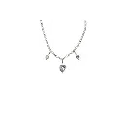 SilberDream Charm-Einhänger Set SilberDream Silber Charm Collier Herz (Charmssets