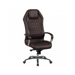 AMSTYLE Chefsessel SPM1.297 (Bürostuhl MONTEREY Echtleder Braun 120KG)