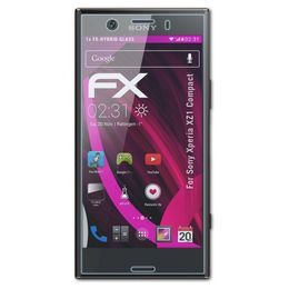 atFoliX Schutzfolie Panzerglasfolie für Sony Xperia XZ1 Compact