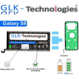 GLK-Technologies High Power Ersatzakku kompatibel mit Samsung Galaxy S8 SM-G950F EB-BG950BBE