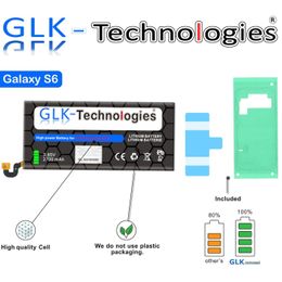 GLK-Technologies High-Capacity Ersatzakku kompatibel mit Samsung Galaxy S6 SM-G920F / EB-BG920ABE