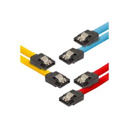 Poppstar SATA Kabelset für SSD / HDD Computer-Kabel