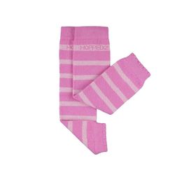 Hoppediz Baumwollhandschuhe Hoppediz pink mit rosa Streifen Babystulpen von