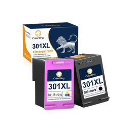 ColorKing 2PK für HP 301XL 301 XL deskjet 2540 envy 4502 4504 Tintenpatrone