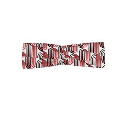 Abakuhaus Stirnband Elastisch und Angenehme alltags accessories rot Abstrakte Ellipse Curves